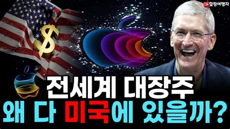 힐링여행자 주식 이야기 돌고 돌아 결국은 여기 뿐인가 세계 최고 부자 기업 대장주들 왜 다 미국에 있을까 애플의 위력은 어느 정도일까 Youtube