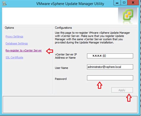 Techies Sphere How To Change VMware VSphere Update Managers IP Address