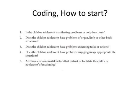 Icf Coding Guidlines Ppt Free Download
