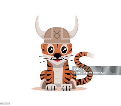 황소 자리 조디악 기호 점성술 기호 아이콘 벡터 만화 일러스트 별자리와 동부 새해와 호랑이 새끼 점성술에 대한 스톡 벡터 아트 및 기타 이미지 Istock