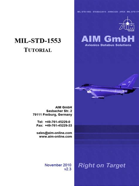Mil Std 1553 Tutorial B Pdf Computer Science Electrical Engineering
