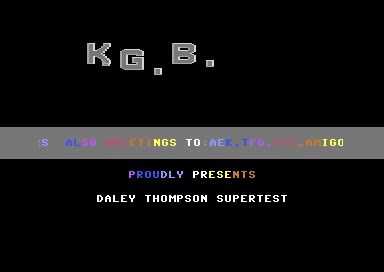 CSDb Daley Thompson S Super Test By KGB Crew