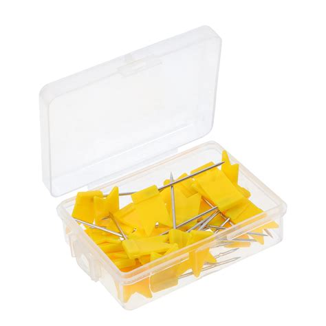 Frcolor 50pcs Flag Push Pins For Maps Decorative Cork Board Tacks For
