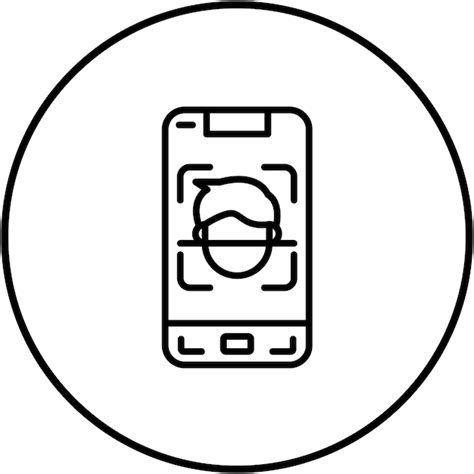 Premium Vector Mobile Face Scan Vector Icon Can Be Used For Mobile