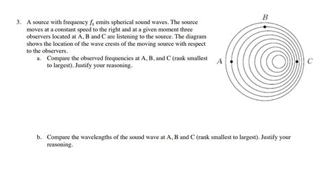 [solved] 3 a source with frequency fs emits spher solutioninn