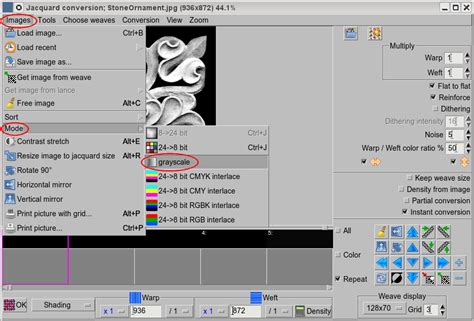 Arahne CAD CAM For Weaving Grayscale Shading