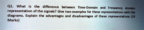 SOLVED What Is The Difference Between Time Domain And Frequency Domain Representation Of