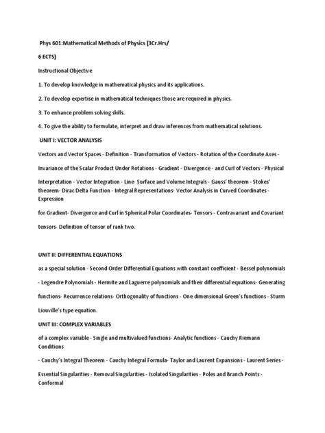 Phys 601 Pdf Vector Space Tensor