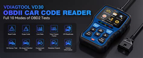 Amazon Com VDIAGTOOL VD30 Enhanced OBD2 Scanner Car Code Reader Universal Check Engine Light