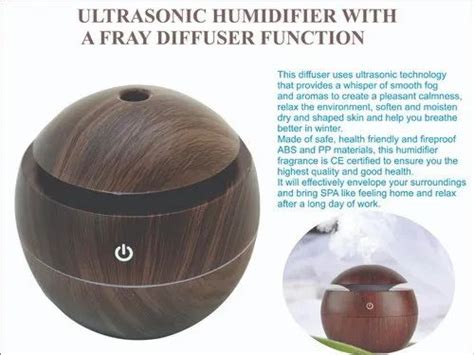Polished Humidifier With A Fray Diffuser Function For Home Spa Shape Circular Round At