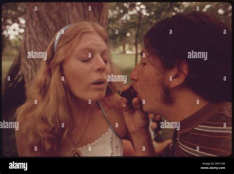 A S Photograph Shows A Boy And Girl Smoking Pot During An Outing In Cedar Woods Near Leakey