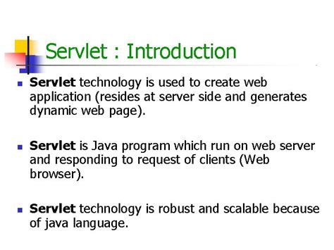 Servlet Web And Web Application Web Consists Of