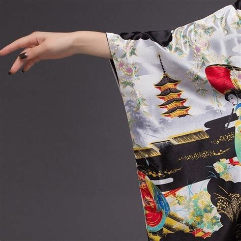 Musta Kimono Pitkä Kanka Japan