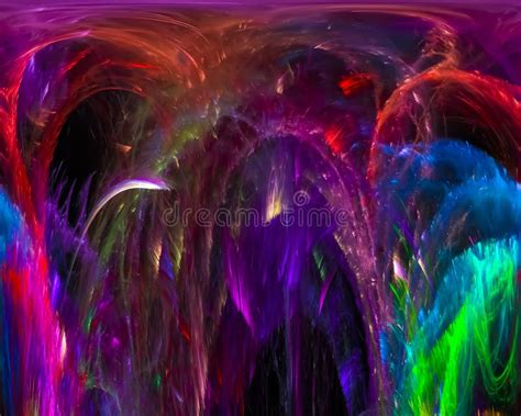 Abstract Texture Imagination Fractal Magic Science Creative Futuristic Decoration Elegance