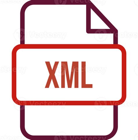 Modern Xml File Icon With Bold Outline 57326051 Png