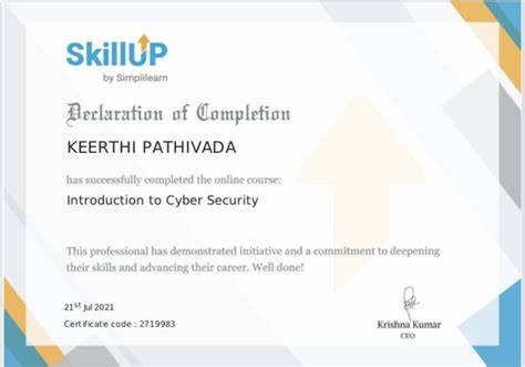 keerthi pathivada on linkedin cybersecurity riskmanagement simplilearncalifornia