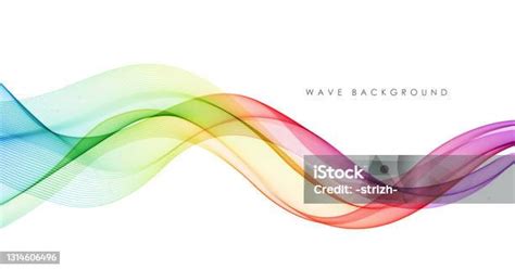 흰색 배경에 격리 된 벡터 추상적 인 다채로운 흐르는 파도 선 기술 과학 음악 또는 현대 개념에 대한 설계 요소 파도 패턴에 대한 스톡 벡터 아트 및 기타 이미지 Istock