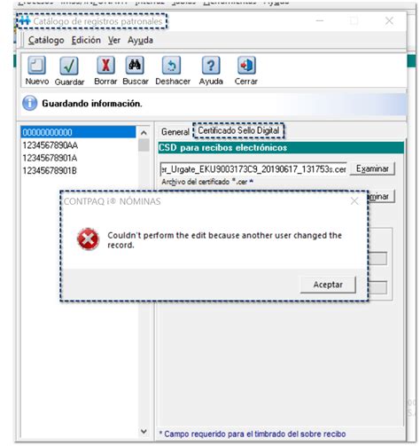 Error Al Asignar Un Nuevo Certificado