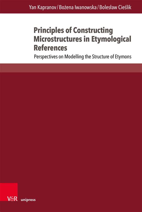 Principles Of Constructing Microstructures In Etymological References