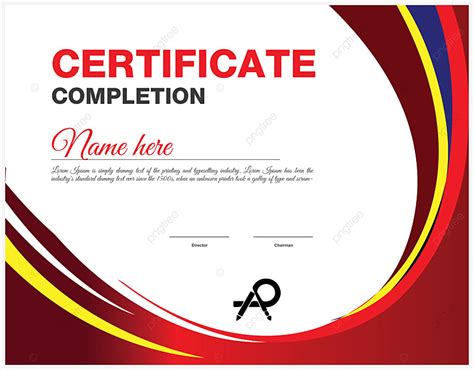 ใบประกาศนียบัตรสีแดงสำหรับบริษัทหรือประกาศนียบัตร เวกเตอร์ เทมเพลตดาวน์โหลดฟรีบน Pngtree