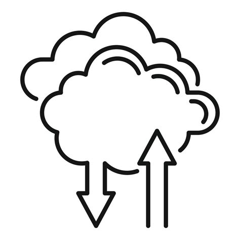 Storage Data Cloud Icon Outline Style 14582160 Vector Art At Vecteezy