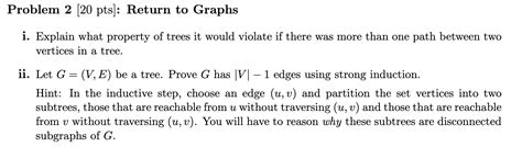 Solved Problem 2 20 Pts Return To Graphs I Explain What