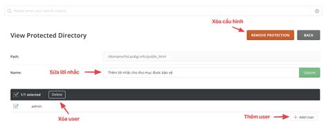 Hướng Dẫn Thiết Lập Password Protected Directories Trên Directadmin
