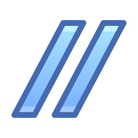 Double Slash Web Icon Download On Iconfinder