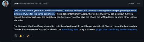 ios bluetooth development peripheral id not the same on different