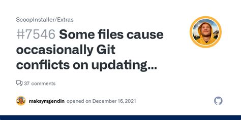 Some Files Cause Occasionally Git Conflicts On Updating Scoop · Issue