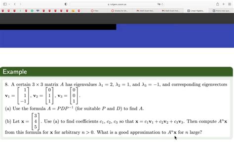 solved 8 a certain 3×3 matrix a has eigenvalues λ1 2 λ2 1