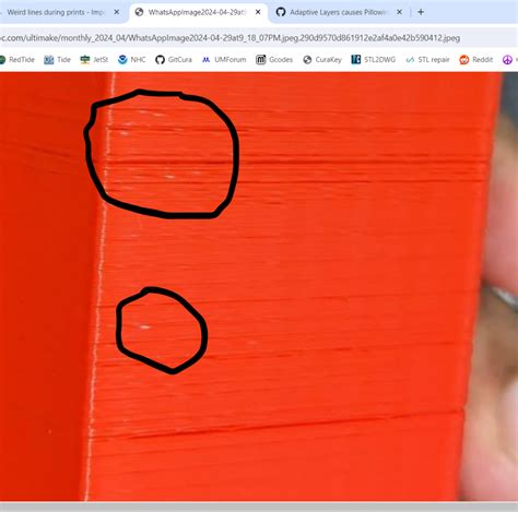 Weird Lines During Prints Improve Your D Prints UltiMaker Community Of D Printing Experts