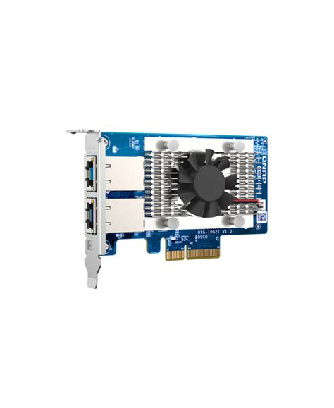 Qnap Pcie Gen3 X4 5 Speed 10gbe Dual Port Baset Network Expansion Card