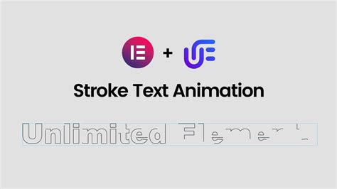 Stroke Text Animation Elementor Tutorial Youtube