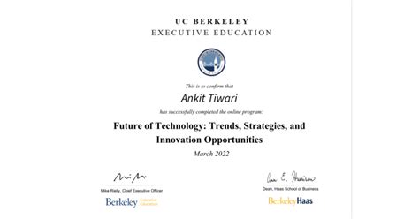 Ankit Tiwari On Linkedin Digitaltransformation Berkeleyhaas