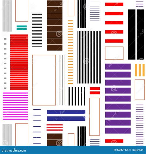 Rectangular Forms Abstract Texture Seamless Background Design Element Stock Vector