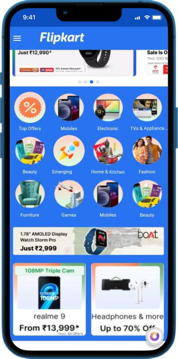 how to create an app like flipkart