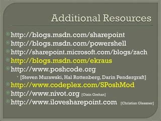 Sharepoint Administration With Powershell Ppt