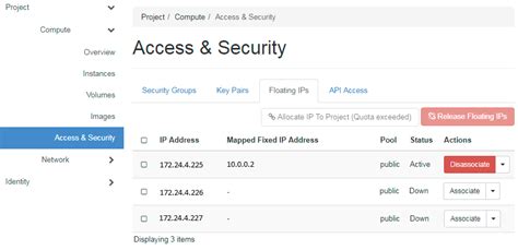 Managing Floating Ip Addresses Using The Dreamcompute Dashboard Dreamhost Knowledge Base