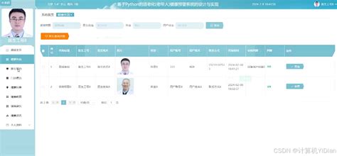 基于pythonvue的适老化老人健康预警管理系统设计与实现django Csdn博客