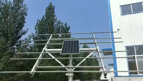 Kw Automatic Two Axis Sun Tracker Solar Rotating System Solar Tracking Actuator Structure
