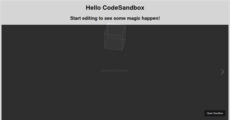 Bold Glade Tsymud Codesandbox