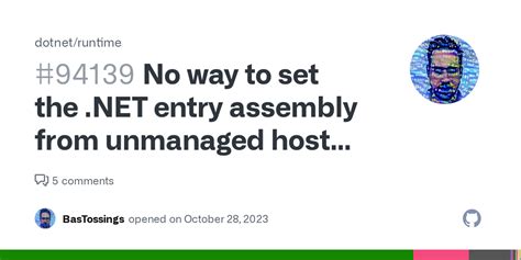 No Way To Set The Net Entry Assembly From Unmanaged Host Also Documentation Seems To Be Wrong