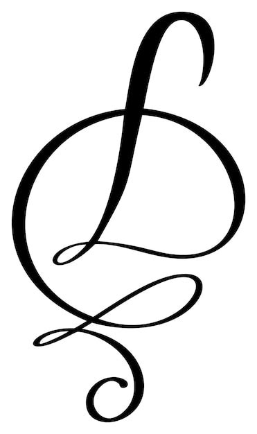 터 캘리그라피 손으로 그린 글자 D 스크립트 글 로고 아이콘 손으로 쓴 브러시 스타일 프리미엄 벡터