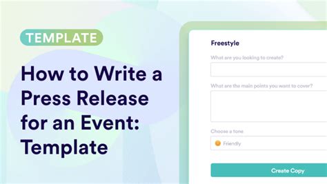 Press Release For An Event Templates How To Write And Examples