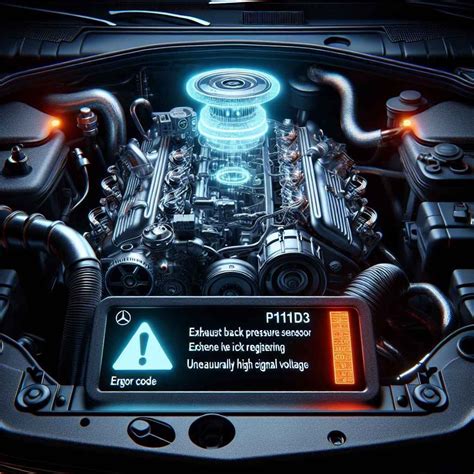 P D Mercedes The Signal Voltage Of Component B Exhaust Back Pressure Sensor Is Too High