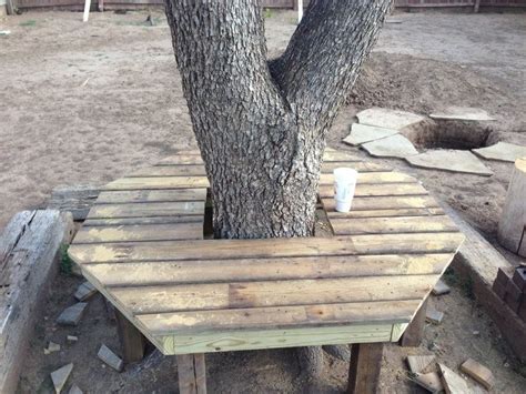 Bench Around Trees Outdoor Furniture Ideas Backyards Tree Bench