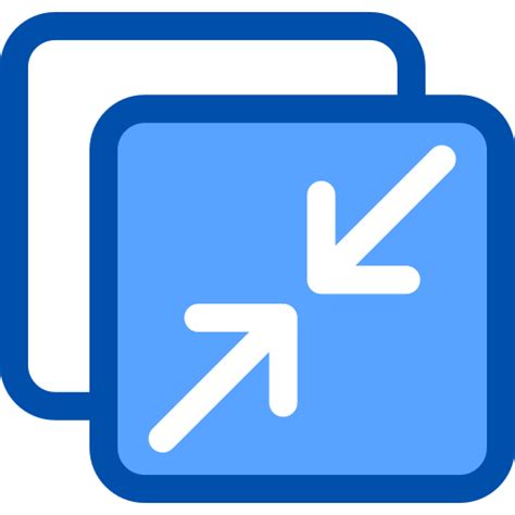 Minimize Generic Blue Icon