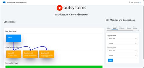 Architecture Canvas Generator Overview O11 Outsystems