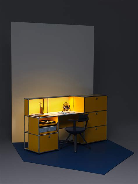 Usm Haller E Home Office Golden Yellow Architonic